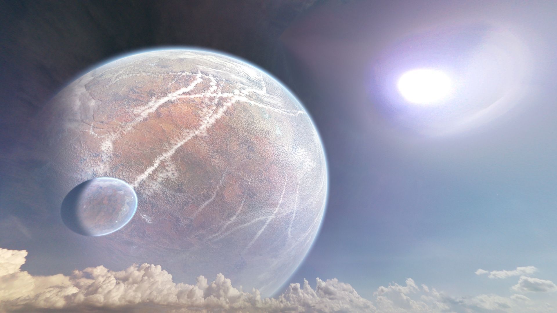 Planètes wallpaper, fond d'écran en 3D Planètes wallpaper, fond d'écran en 3D